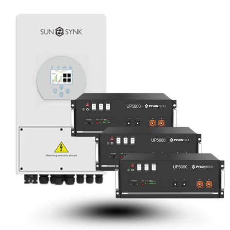 Sunsynk 12kw And 3 Pylontech Up5000 Li Ion Battery Shop Solar