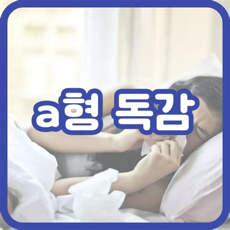 A형 독감 증상 격리 기간 및 잠복기 B형 독감 차이 예방 방법 23년 최신 웰빙 꿀단지