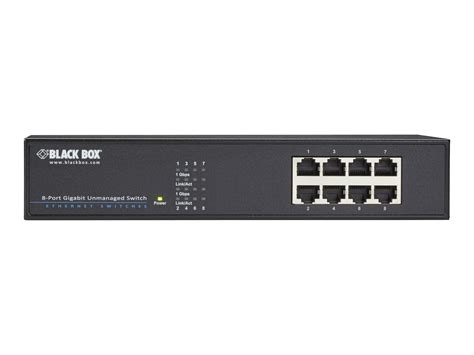 Black Box Gigabit Unmanaged Switch Switch 8 X 101001000 Rack