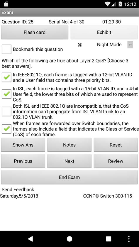 CCNP Switch Practice Tests Free App On Amazon Appstore