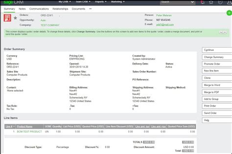 Promote Order Functionality With Bom Items Sales Kit In Gumu For Sage Crm Sage X3