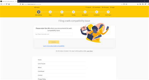 Webcompat Site Is Not Usable Issue Webcompat Web Bugs GitHub