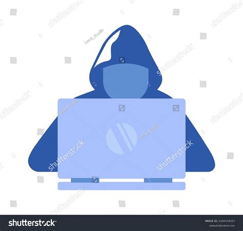 Hacker Laptop Icon Vector Illustration Stock Vector Royalty Free 2165154327 Shutterstock