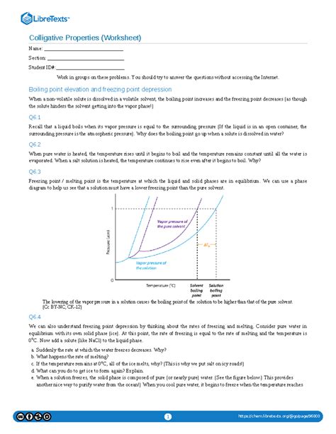 Colligative Properties Worksheet 1 Chem Libretexts Go Page Worksheets Library