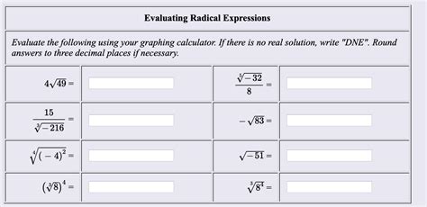 Solved Evaluating Radical Expressions Evaluate The Following Chegg Com