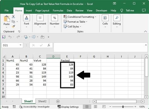 How To Copy Cell As Text Value Not Formula In Excel