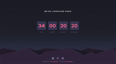 Frontend Mentor Responsive Launch Countdown Timer Using Reactjs And