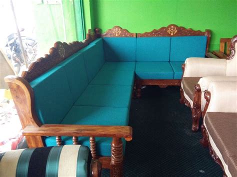 5 Seater Teak Wood Shofa Set And Bed Without Storage At Rs 38000 In Chennai