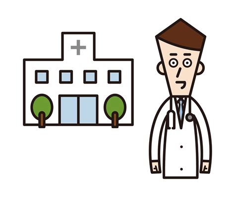 치과 의사의 일러스트흰색의 여성 무료 일러스트 소재집 Kukukeke