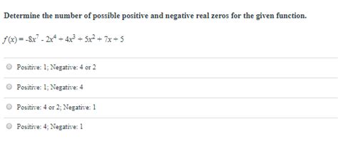 solved determine the number of possible positive and