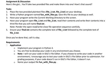 solved assignment and discussion here s the gist you ll