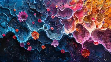 Intricate Network Of Abstract Pathways Intersecting Premium Ai Generated Image