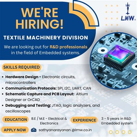 We Are Recruiting Randd Professionals For Our Textile Division Join To Be Part Of The Prestigious