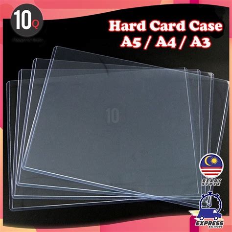 Q Hard Card Case A High Transparency A A File Folder Organizer Document Office Round Corner