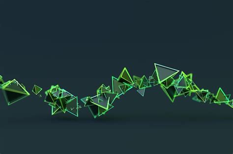 premium photo abstract 3d rendering of geometric shapes