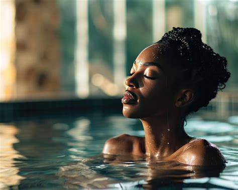 Premium Photo Luxurious Spa And Wellness With Black Woman Sony A7r
