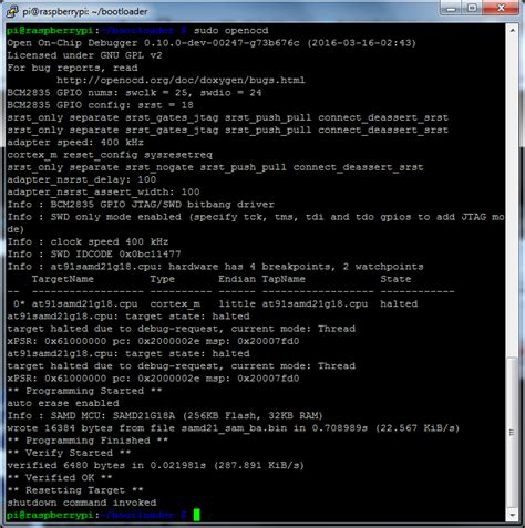 wiring and test programming microcontrollers using openocd on a