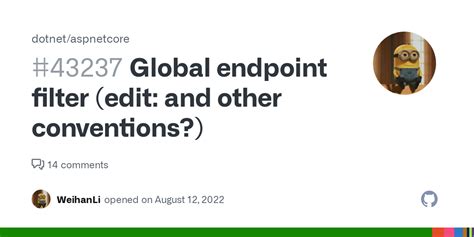 Global Endpoint Filter Edit And Other Conventions · Issue 43237