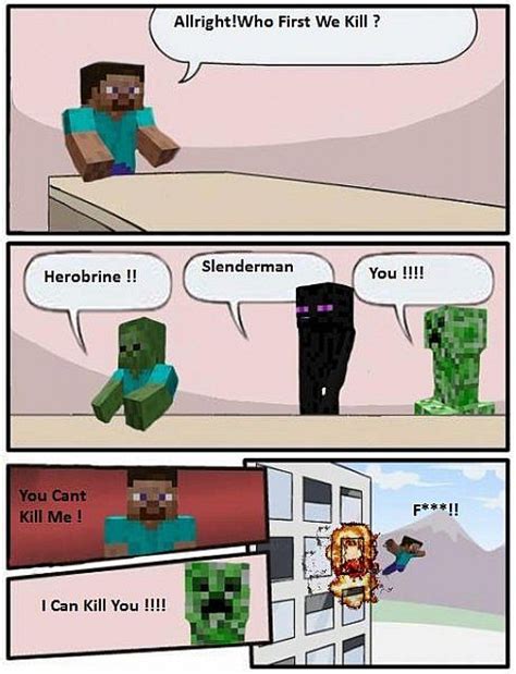 Meeting Steve Zombie Enderman Creeper Who First We Kill