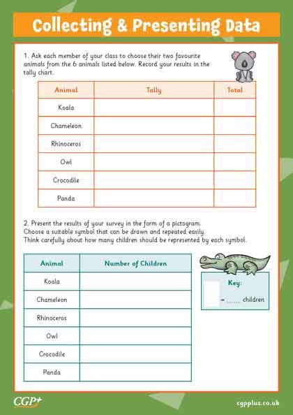 Collecting And Presenting Data Stretch Year 3 Cgp Plus