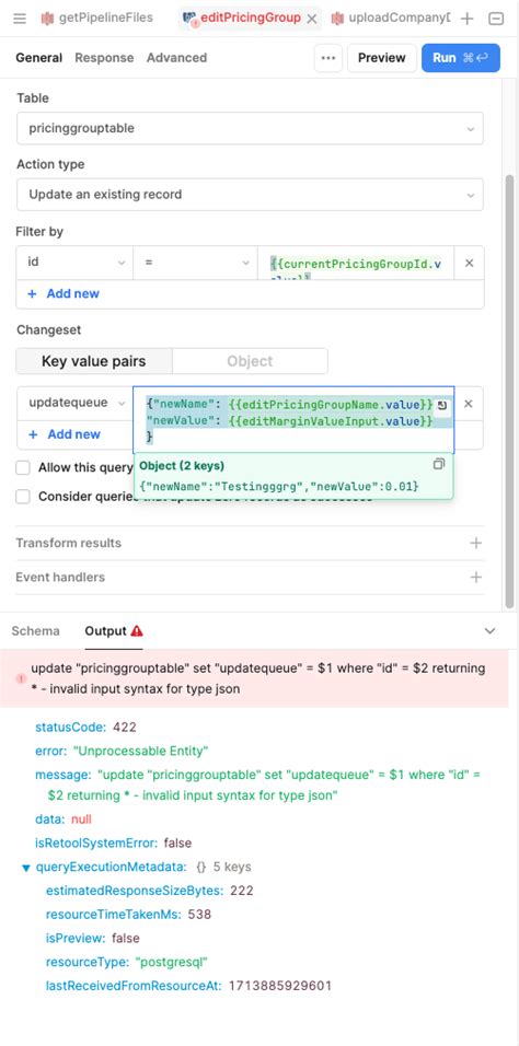 Postgresql Json Update Not Working 💬 App Building Retool Forum