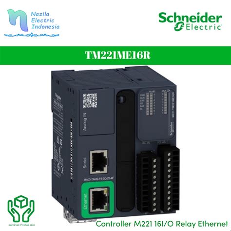 Jual Schneider Modicon Tm221me16r Plc M221 16 Io Ethernet Tm221 Original Shopee Indonesia