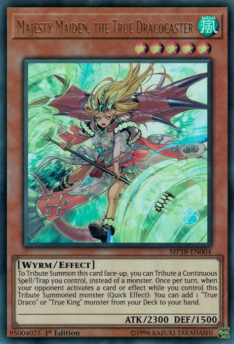 Majesty Maiden The True Dracocaster Yugipedia Yu Gi Oh Wiki
