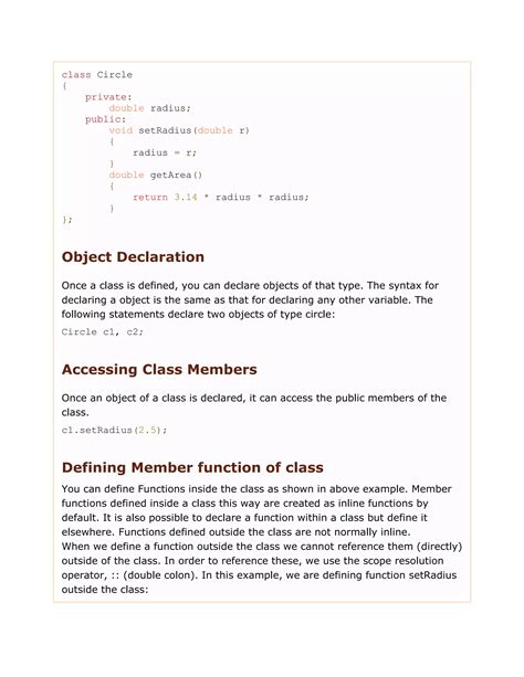 Chapter18 Class And Objects Pdf