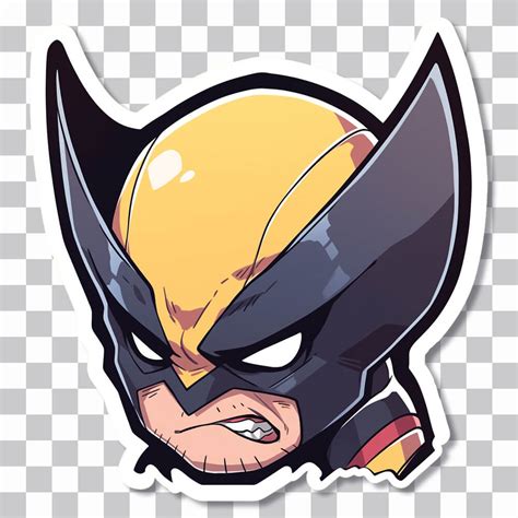 Chibi Angry Wolverine From X Men 🦾💥 Free Marvel Png Sticker