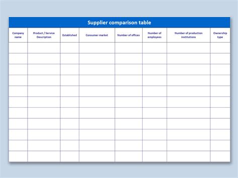 Templat Daftar Vendor Gratis Di Excel Untuk Manajemen Yang Efisien