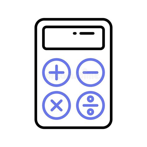 Calculator Vector Design Mathematical Calculation Equipment In Modern