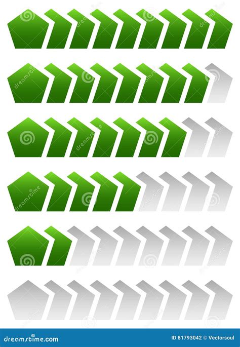 Progress Loading Bars Geometric Step Phase Indicators Meters Stock
