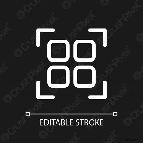 Scan Qr Code Pixel Perfect White Linear Ui Icon For Stock Vector 5264810 Crushpixel