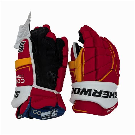 Sherwood Code Tmp Pro Nhl Pro Stock Glove Matthew Tkachuk Red Yel