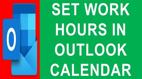 How To Set Office Hours In Outlook Calendar Printable Forms Free Online