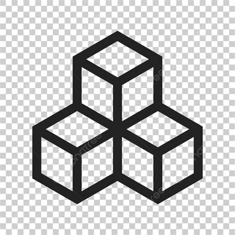 flat vector icon of blockchain cryptography cube algorithm vector line vector crypto currency