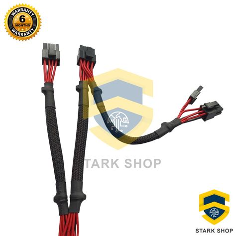 کابل تبدیل 8 پین گرافیک به 3 خروجی 6 2 پین گرافیک و رایزر فروشگاه استارک