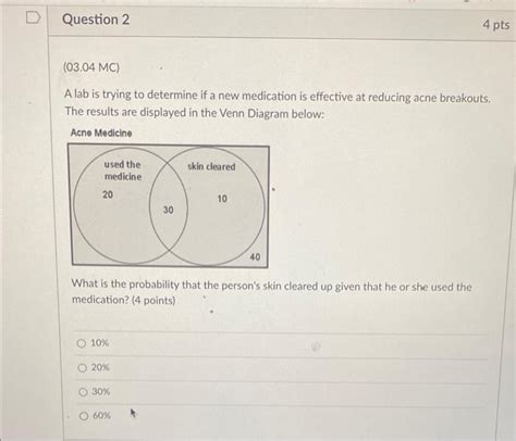 Solved Question 2 4 Pts 0304 Mc A Lab Is Trying To