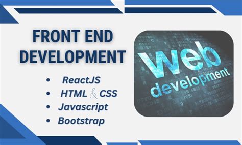 Be Your Front End Web Developer Using React Js Html Css And Javascript