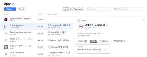 App Visibility Developer Portal For Youtrack And Hub Documentation