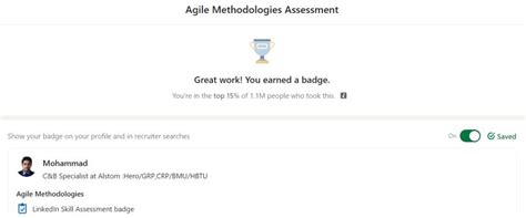 Ashif Mohammad On Linkedin Linkedinskillassessment Agilehr Agiletransformation