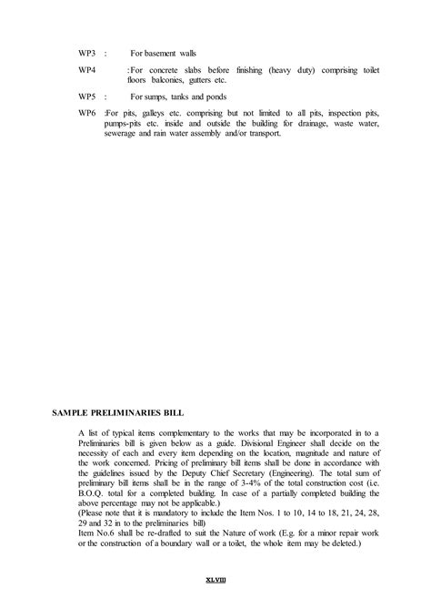 General Notes To Bsr Building Schedule Of Rates Docx General Notes To Bsr Building Schedule Of Rates Docx
