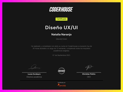 Natalia Naranjo On Linkedin Curso Finalizado 🥳 Coderhouse