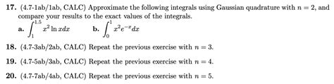 solved 4 7 1ab 1ab ﻿calc ﻿approximate the following