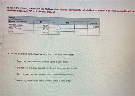 Solved Exercise 13 5 Algo An Analysis Of Variance Experiment