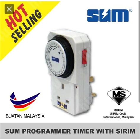 Sum Programmer Timer With Sirim Ready Stock Shopee Malaysia