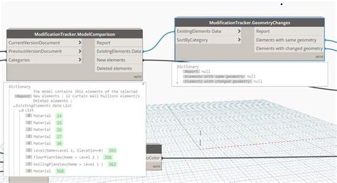 Comparison Between Two Model Revit Dynamo