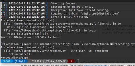 Imap Login On Domain Error Microsoft Qanda