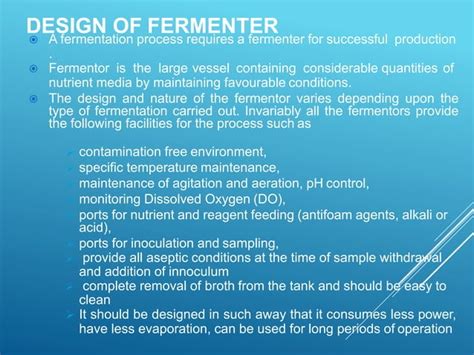 Fermentation Design Types Pptx