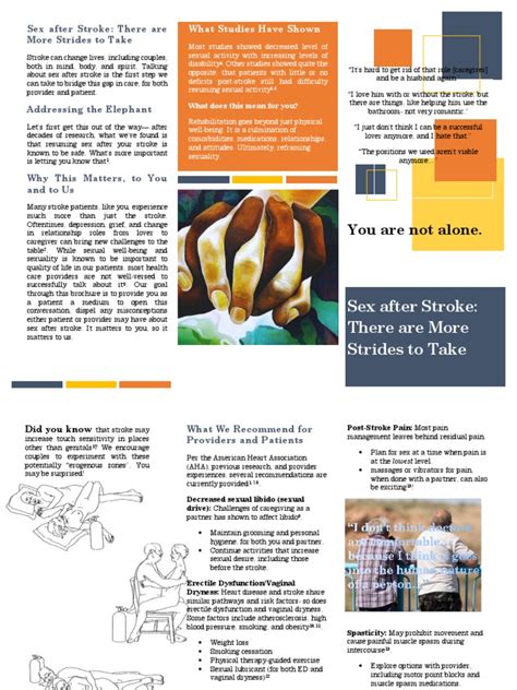 Brochure Sex After Stroke Download Free Pdf Libido Clinical Medicine